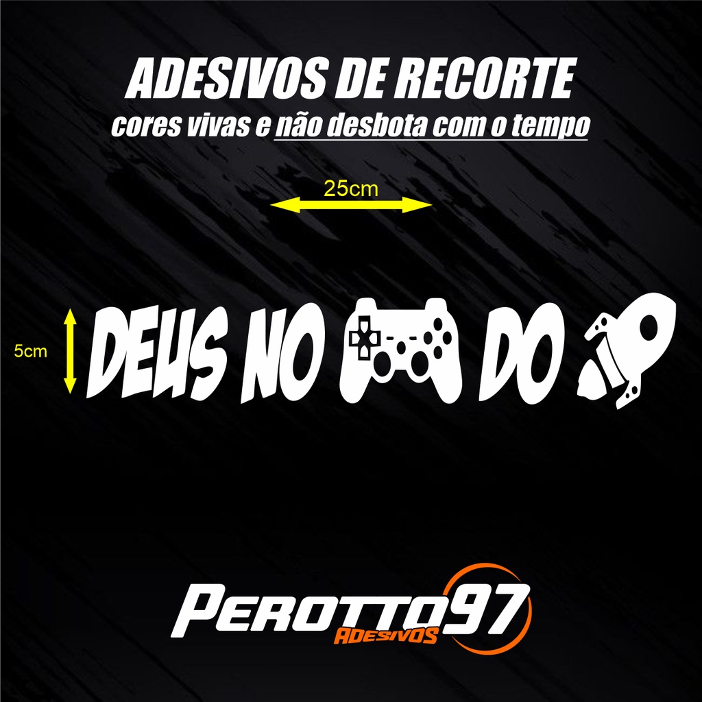 Adesivo 25x5 Deus no controle do foguete | Shopee Brasil