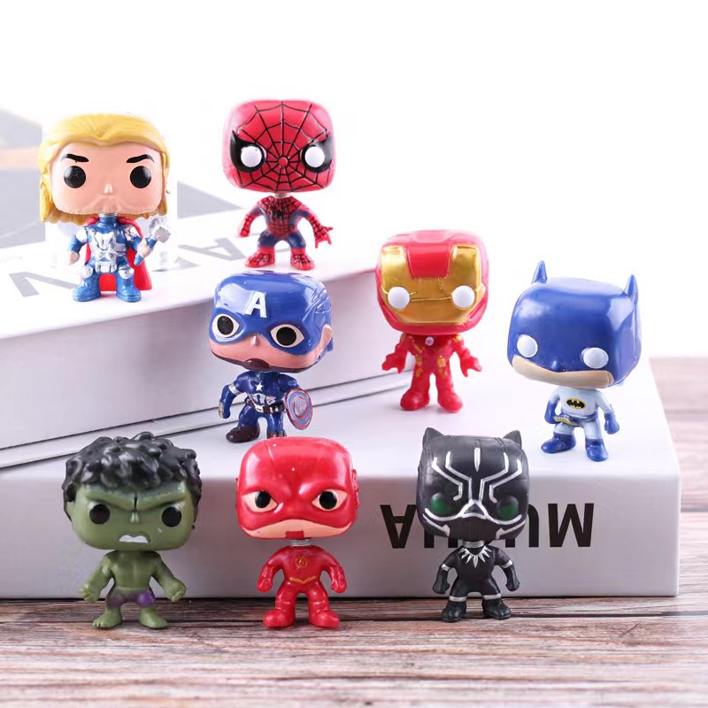 Marvel DC Ação Figura 8 Estilo Q Versão Anime Toy Avengers - Escorrega ...