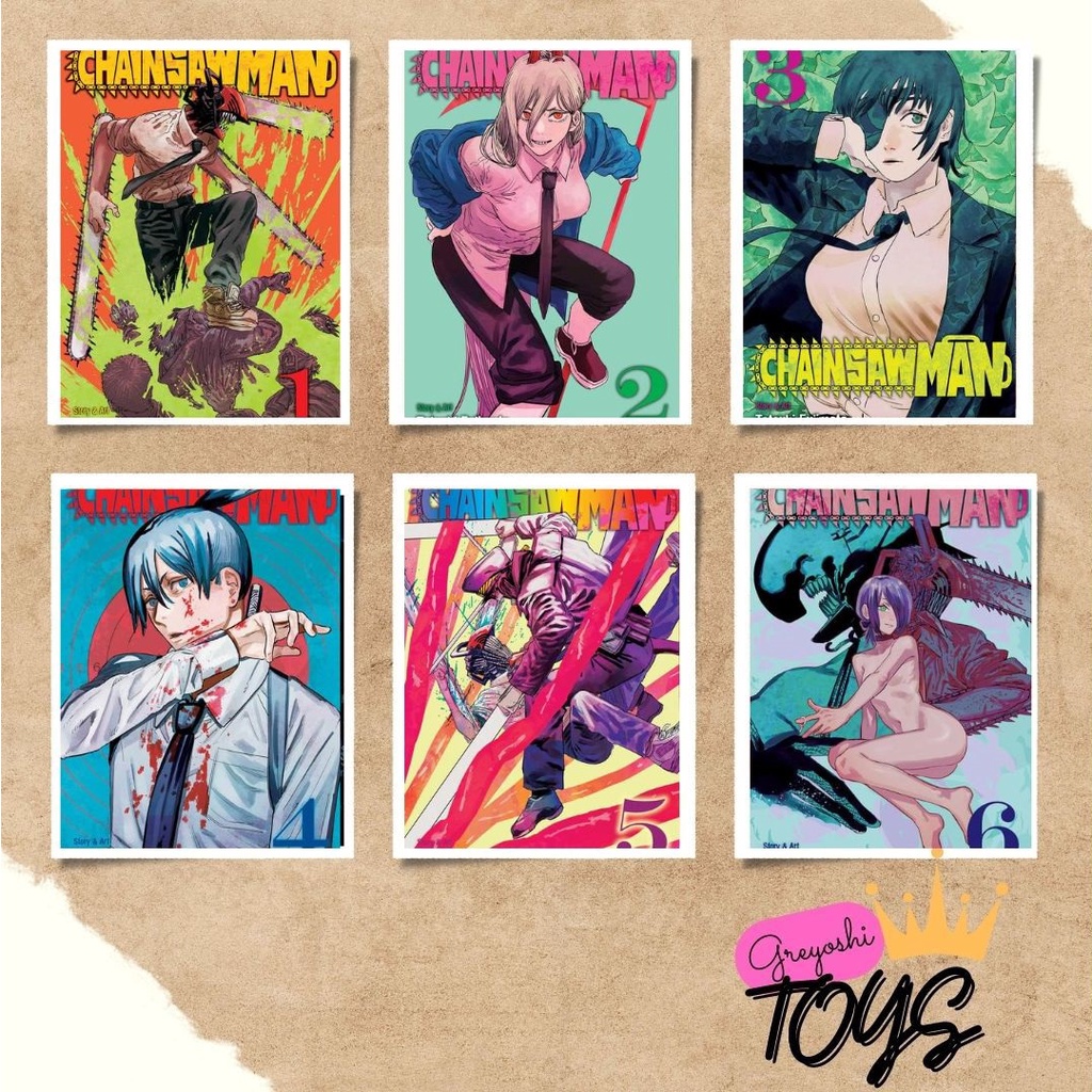 Chainsaw Man Vol. 1, 2, 3, 4, 5, 6, 7, 8, 9, 10, 11 (Novo, Lacrado, volumes avulsos) | Shopee Brasil
