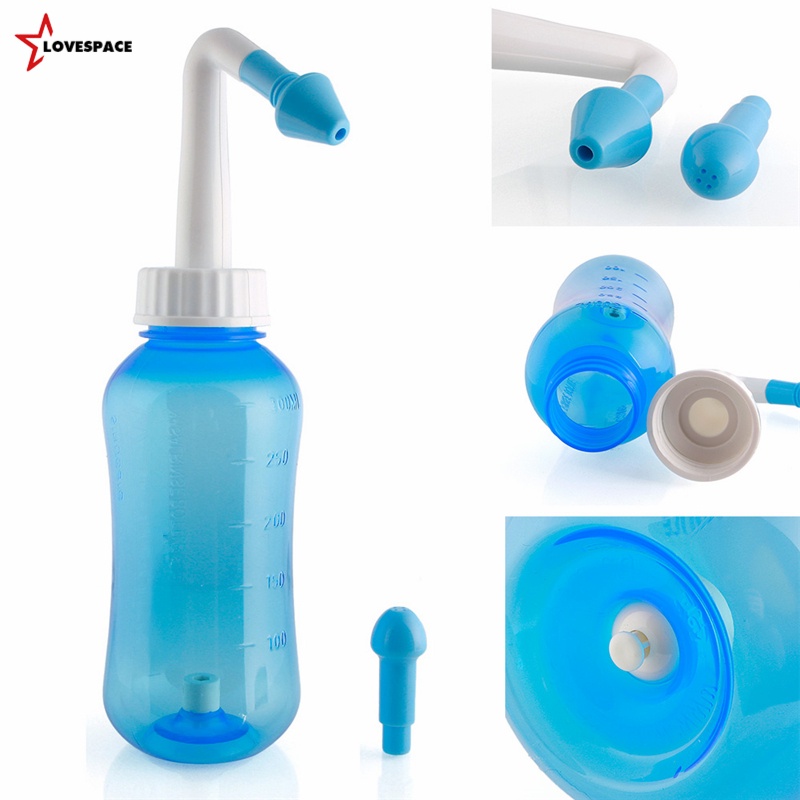 Higienizador Lavador De Nariz Limpador Nasal 300ml para Rinite Alérgica ...