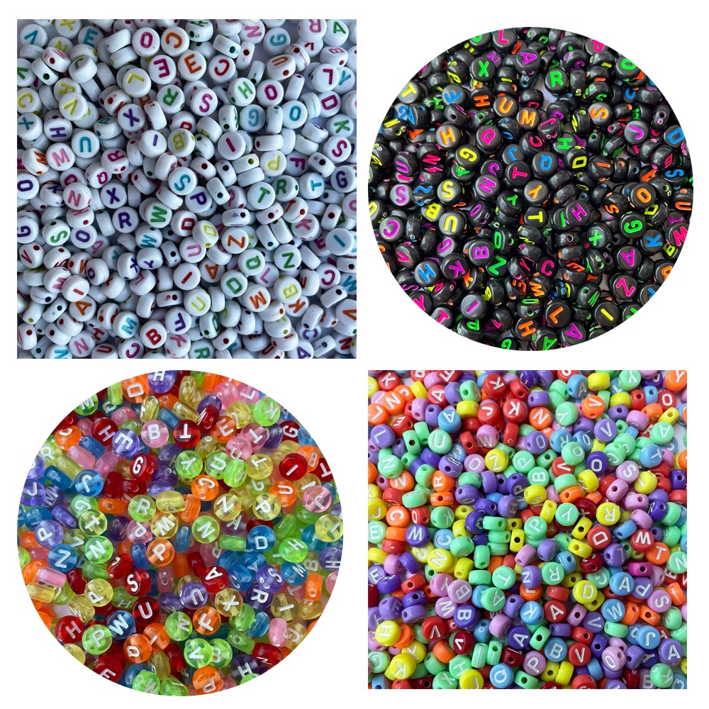 Letras Achatadas Letrinhas 100 unidades | Shopee Brasil