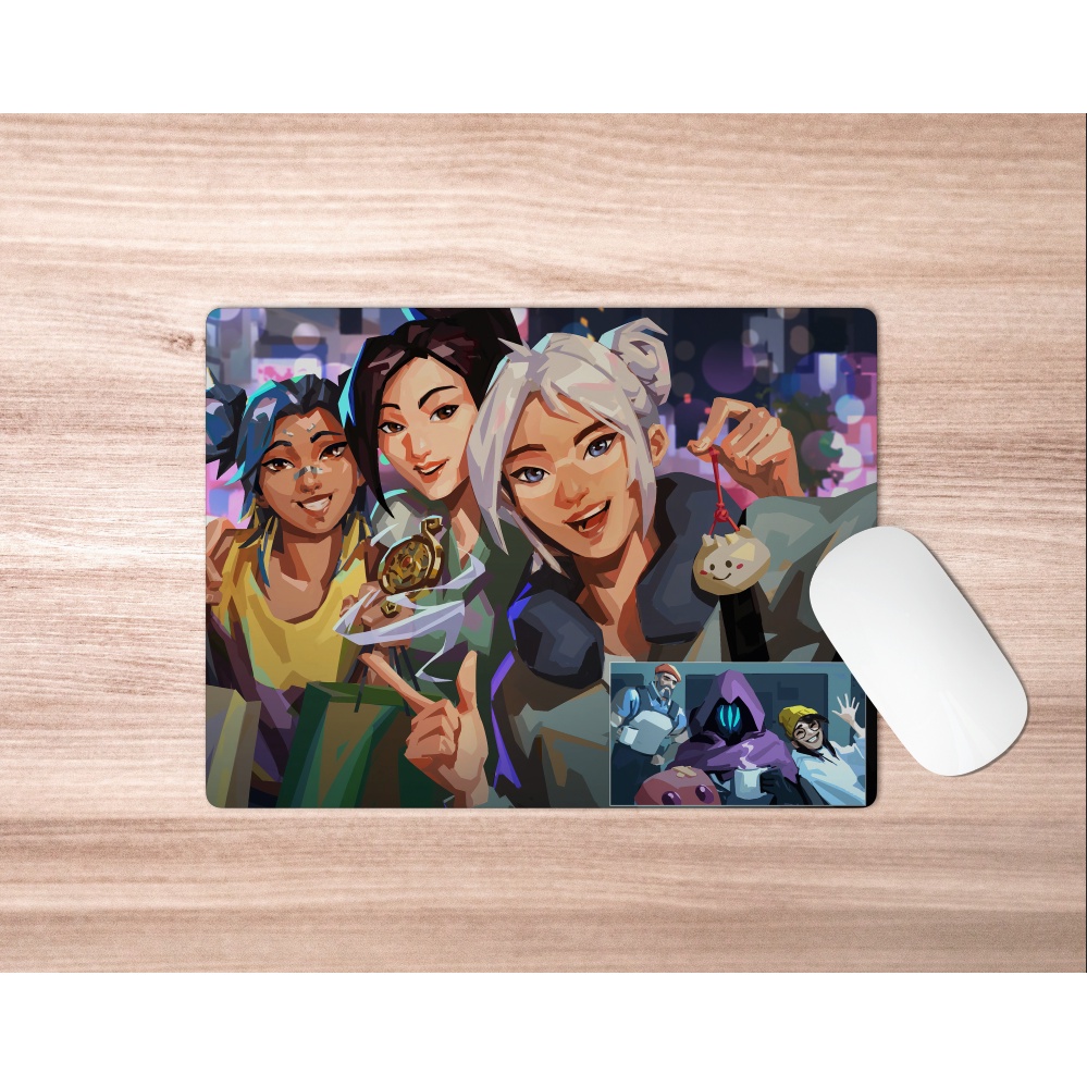 Mousepad tamanho 20x28 - 21x17 - valorant - Sova - Jett - killjoy - Neon - Breach - Sage - Omen ...