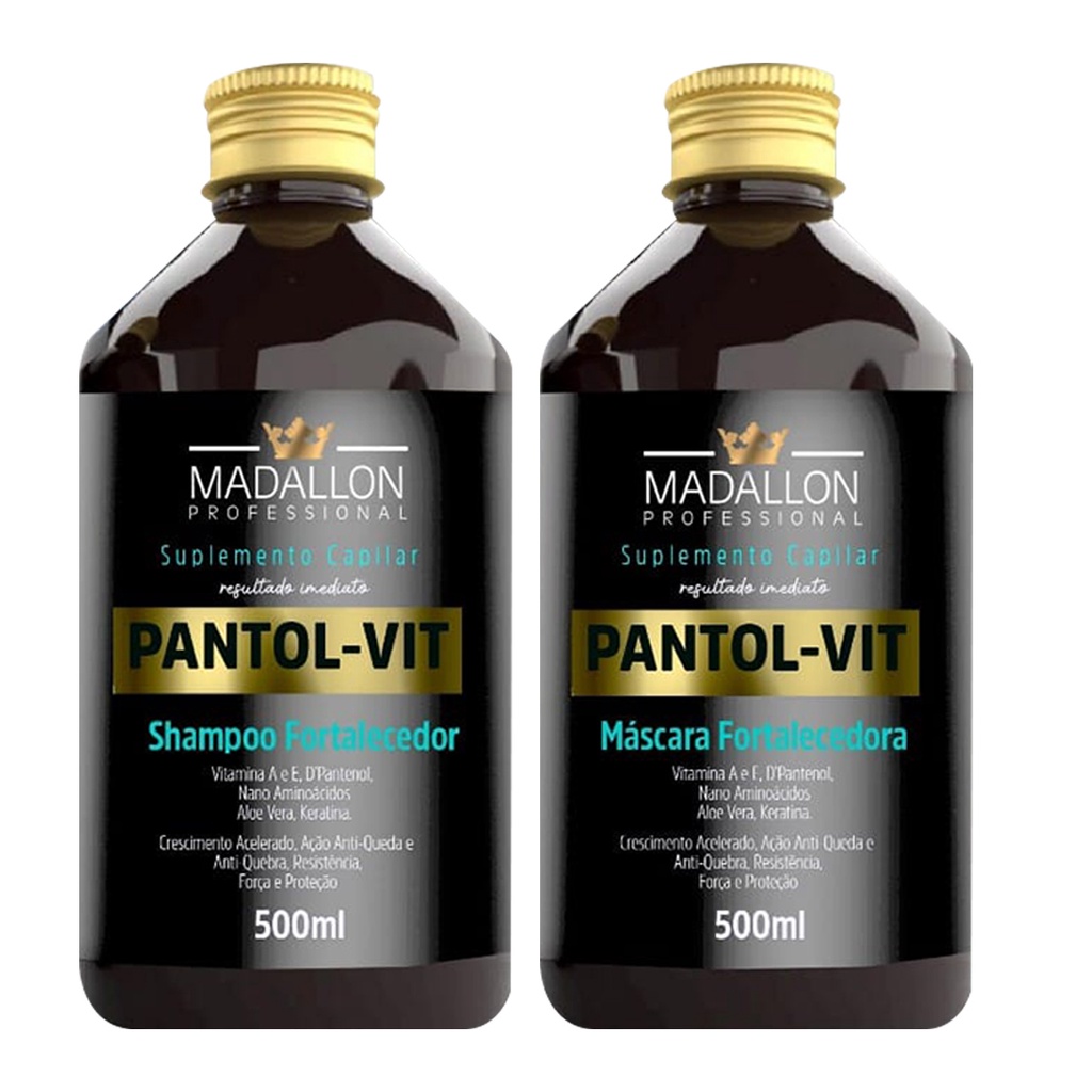 Pantol-Vit Suplemento Capilar Fortalecedor Dos Fios Madallon 500ml ...