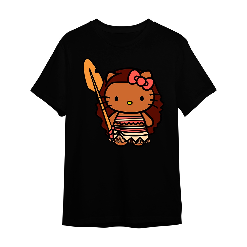 Camisa Camiseta Hello Kitty Princesa Moana REF887 | Shopee Brasil
