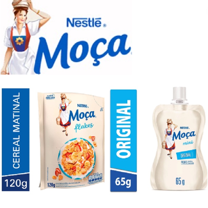 Kit Leite Condensado Moca Cereal Flakes 120g Mini Leite Moca 65g Nestle ...