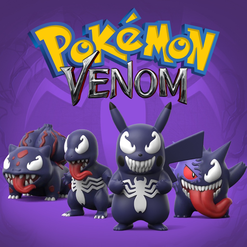 Pokémons Venom, Pikachu Venom, Gengar Venom, Charmander Venom ...