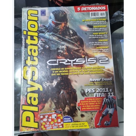 REVISTA PLAYSTATION NÚMERO 147 - CRYSIS 2 - LACRADA ! EUROPA | Shopee Brasil
