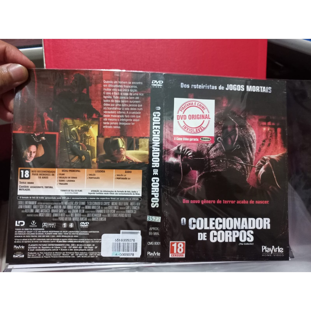 O colecionador de corpos DVD | Shopee Brasil