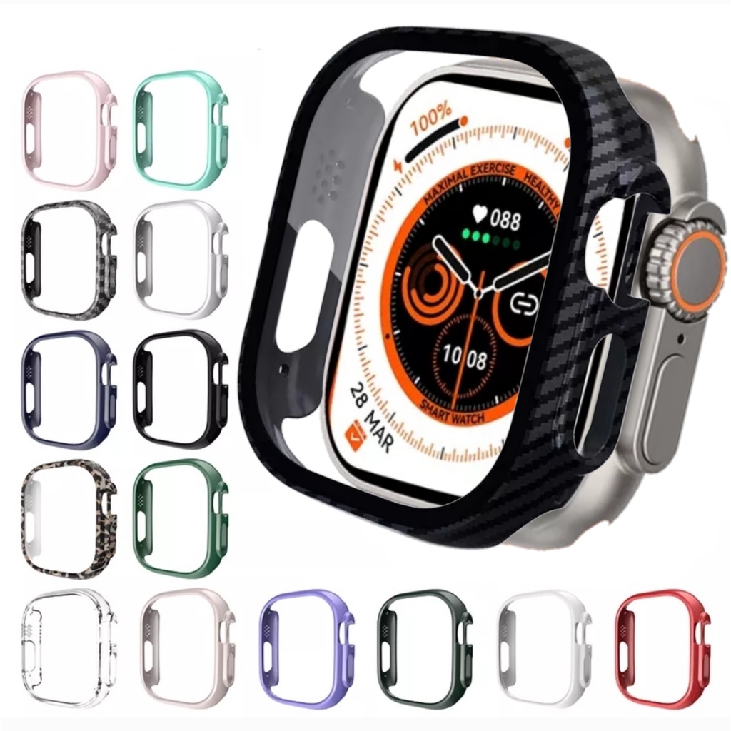 Capa Case Bumper e Pulseira Ondulado Para Smartwatch 49mm S8 Ultra/ Iwo ...