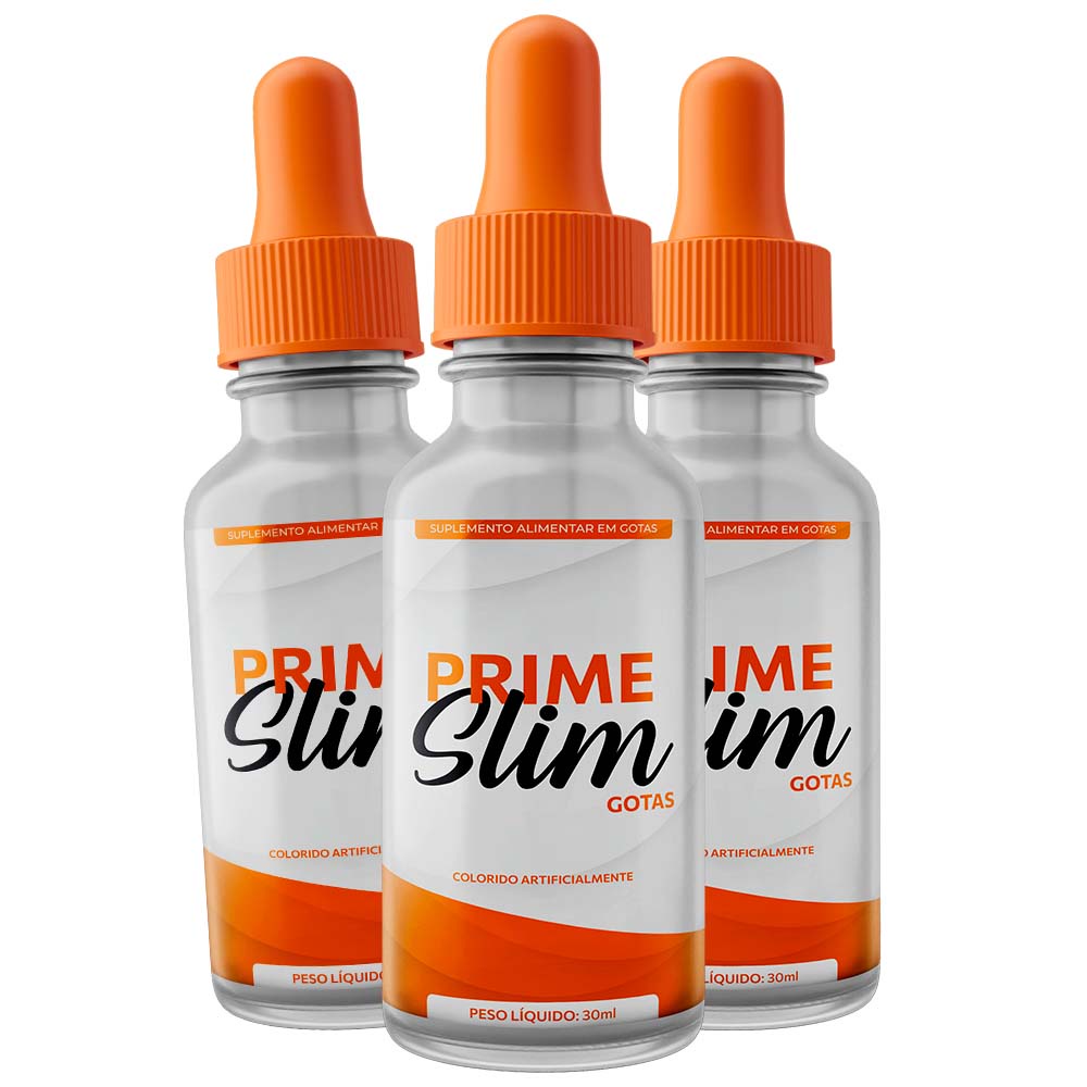 3 Unidades - PrimeSlim Gotas Suplemento Alimentar - 30ml | Shopee Brasil