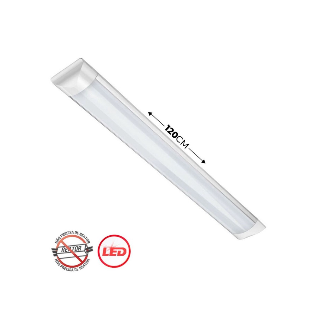 Luminaria Led Linear Pro Ip 36w 120cm 6500k | Shopee Brasil