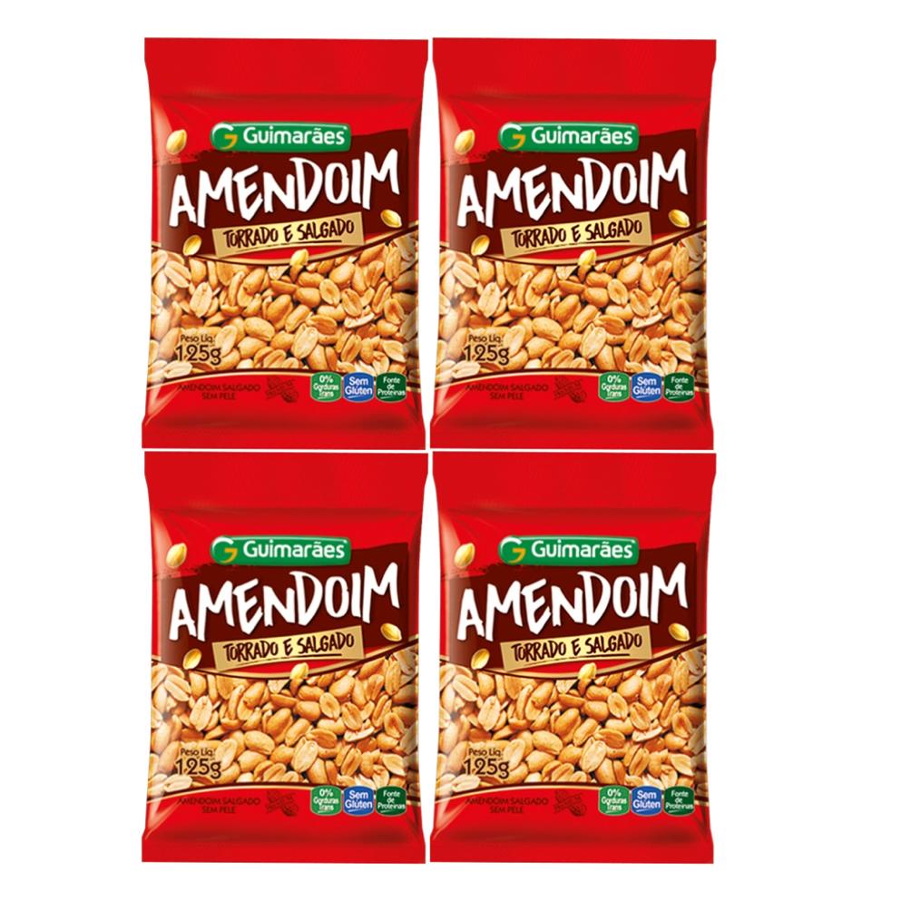 KIT 4 PACOTES DE AMENDOIM SALGADO E TORRADO GUIMARÃES - 125g | Shopee ... KIT 4 PACOTES DE AMENDOIM SALGADO E TORRADO GUIMARÃES - 125g | Shopee ...