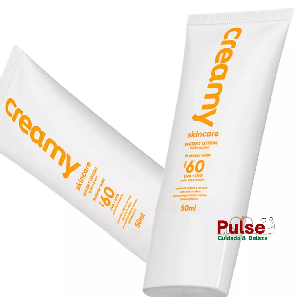 Creamy Protetor Solar Facial FPS 60 - 50ml | Shopee Brasil