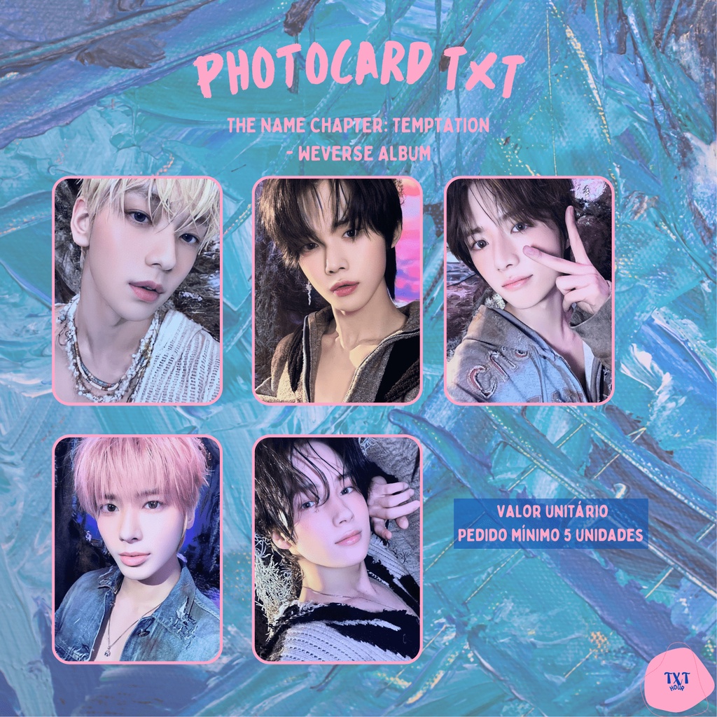 PHOTOCARD TXT (TOMORROW X TOGETHER) THE NAME CHAPTER TEMPTATION ...