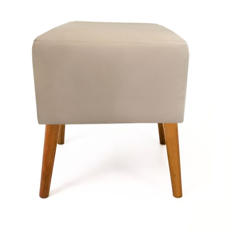 Puf Puff Quadrado Marrocos Bege 4 Pés Palitos | Shopee Brasil