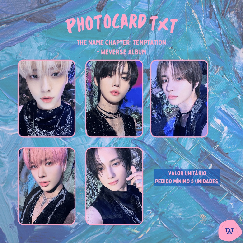 PHOTOCARD TXT (TOMORROW X TOGETHER) THE NAME CHAPTER TEMPTATION ...