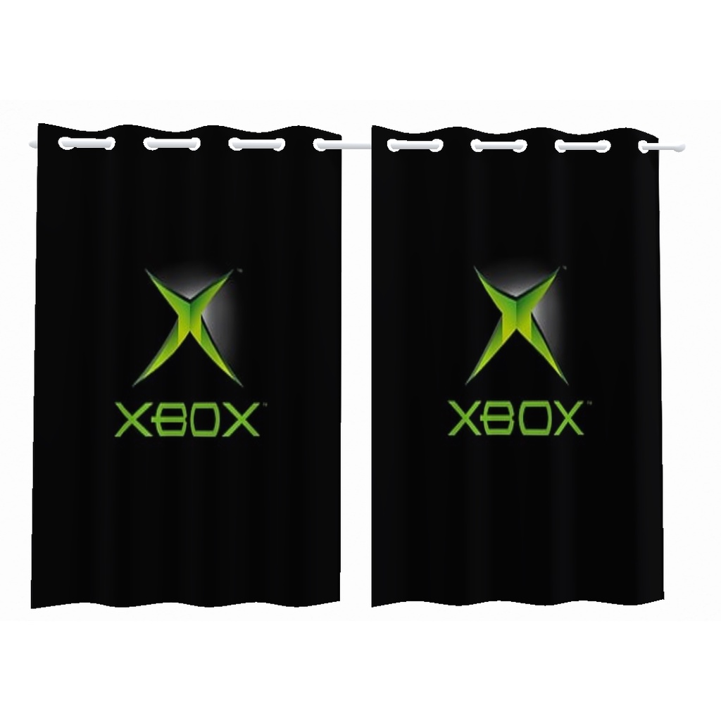 Cortina Personalizada Gamer XBOX Decorada 1,40m x 2.20m | Shopee Brasil