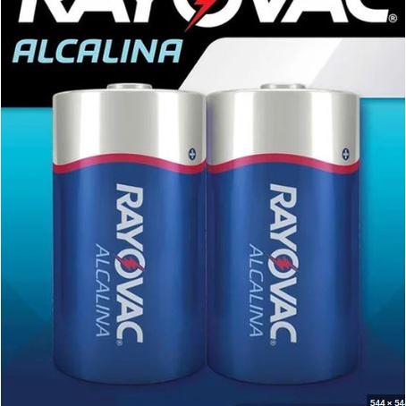 Pilha Alcalina Rayovac D2 1,5V grande | Shopee Brasil