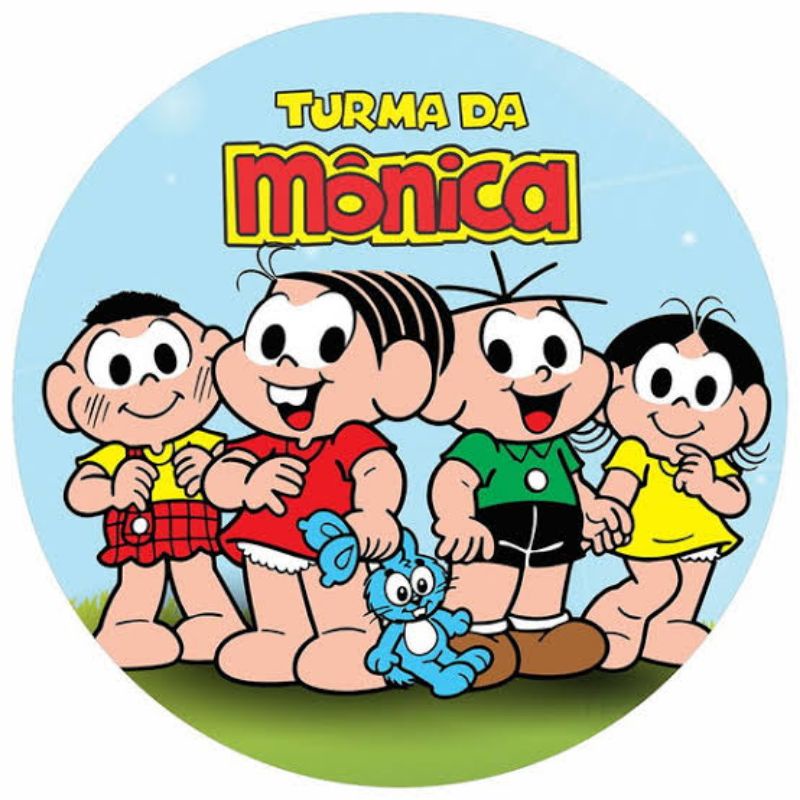 20 ADESIVOS REDONDOS TURMA DA MÔNICA | Shopee Brasil