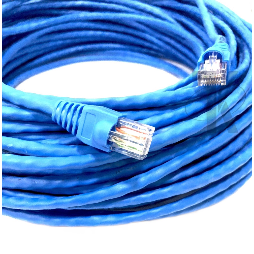 Cabo De Rede -- Internet Lan Utp --- Montado --- 30 Metros | Shopee Brasil