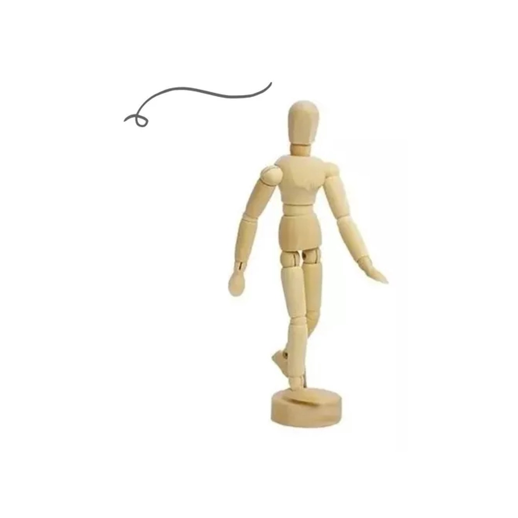 Boneco articulado em madeira com 20 ou 30 cm para estilistas, pessoal ...