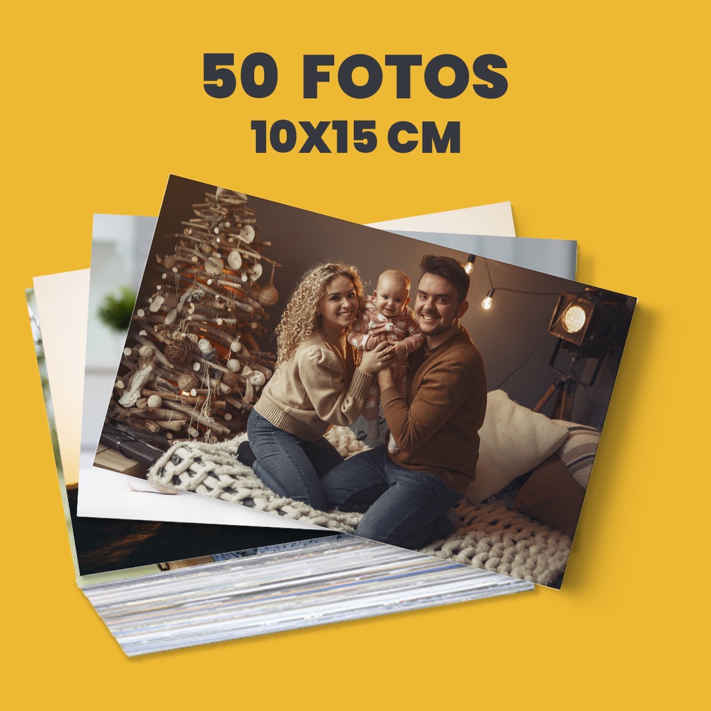 Revelar Imprimir Fotos 10x15 - 50 Fotos | Shopee Brasil
