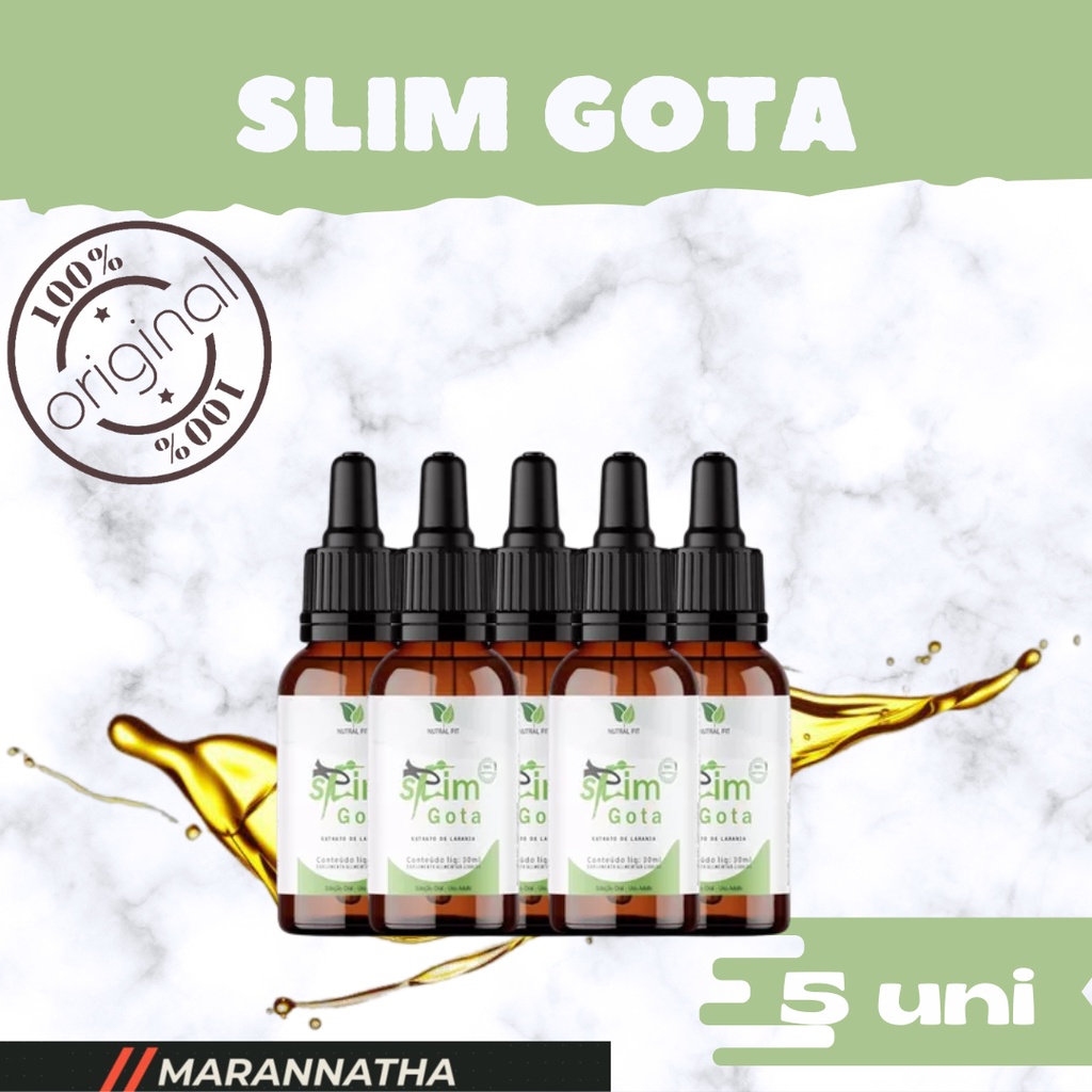 5 SLIM GOTAS 30ML ORIGINAL | Shopee Brasil