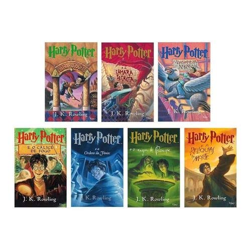 Coleção Harry Potter 7 volumes - Capa Original | Shopee Brasil