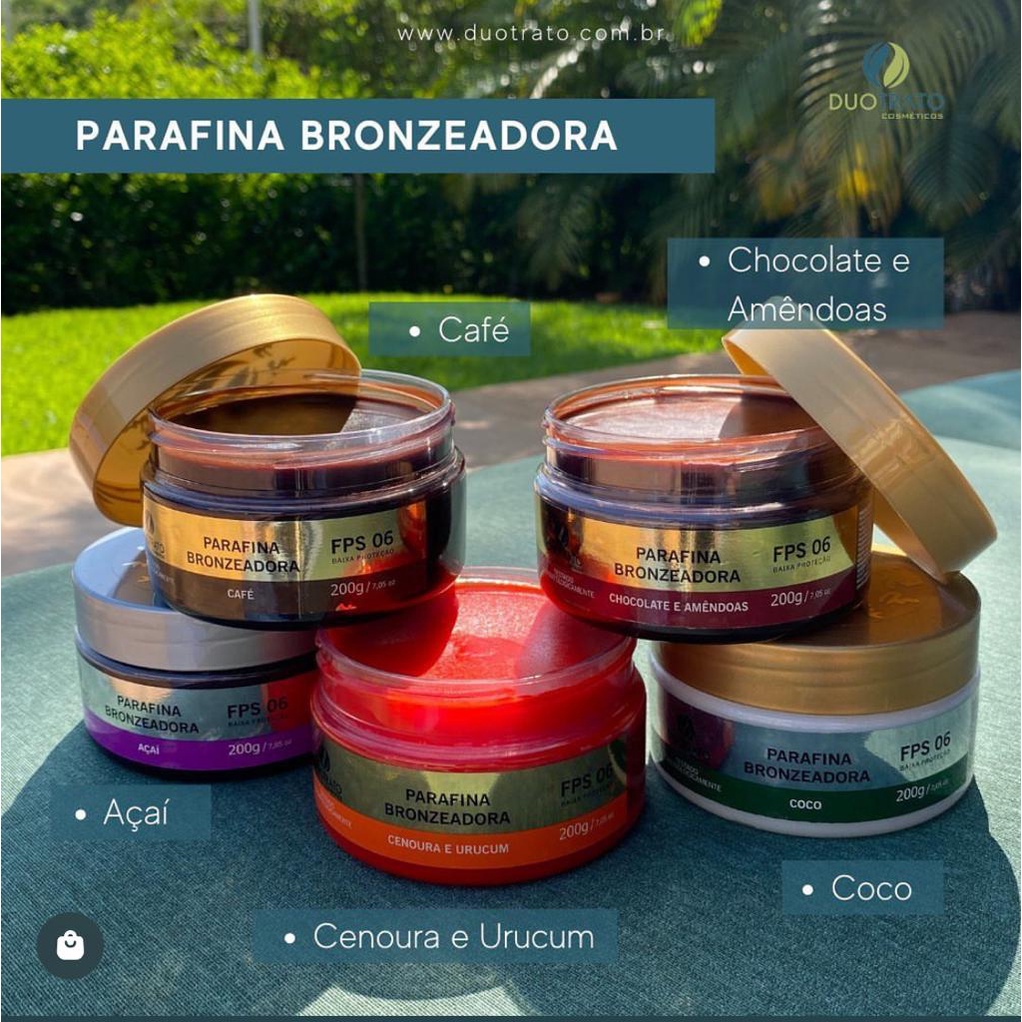 Parafina Bronzeadora Duotrato 200G | Shopee Brasil
