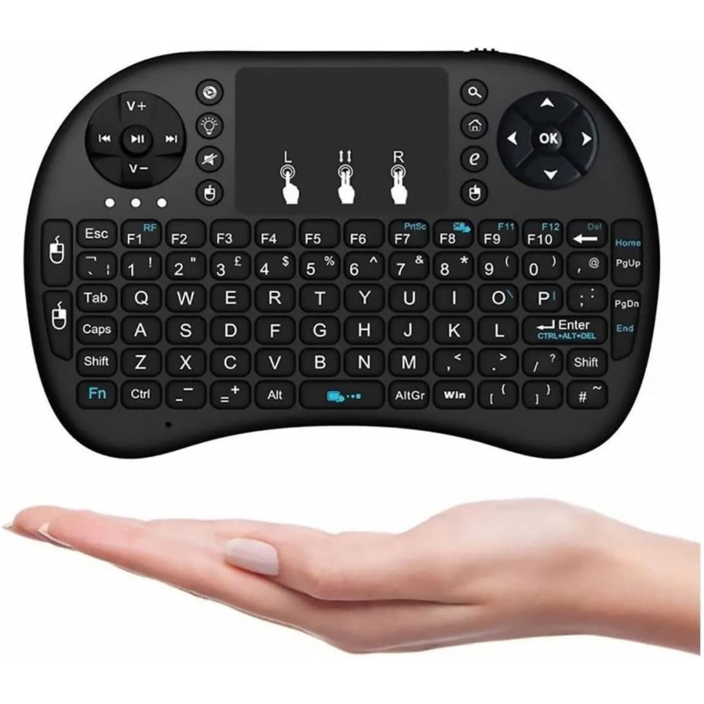 Mini Controle para TV Teclado sem Fio touchpad sensível inteligente ...