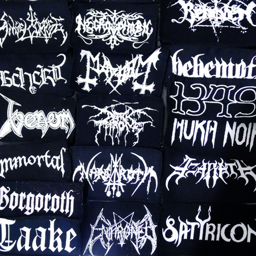 Patch Black Metal e Blackened Death - Patches logo silk serigrafia | Shopee Brasil