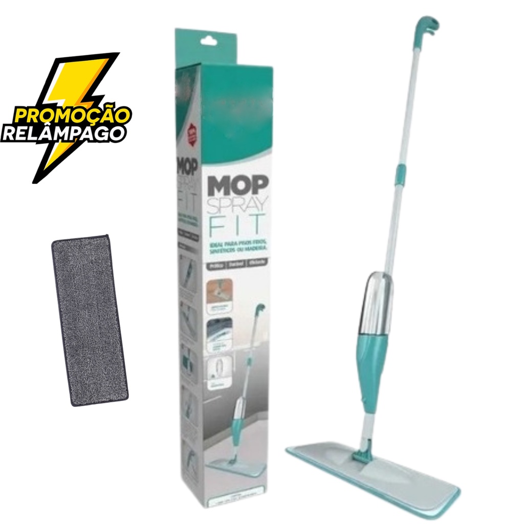 Mop Spray Refil Rodo de Limpeza Esfregão Magico com Reservatório ...