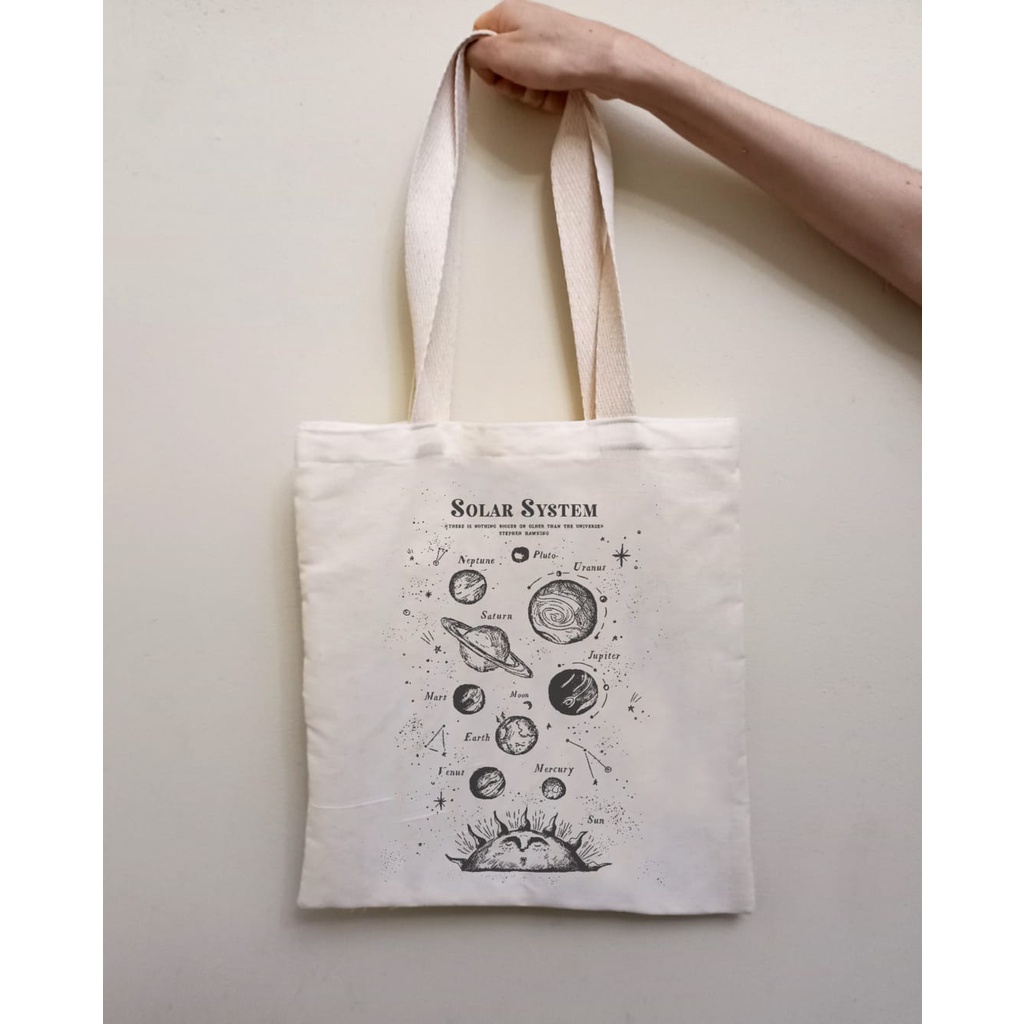 Bolsa Sacola Ecobag Estampa Sistema Solar | Shopee Brasil
