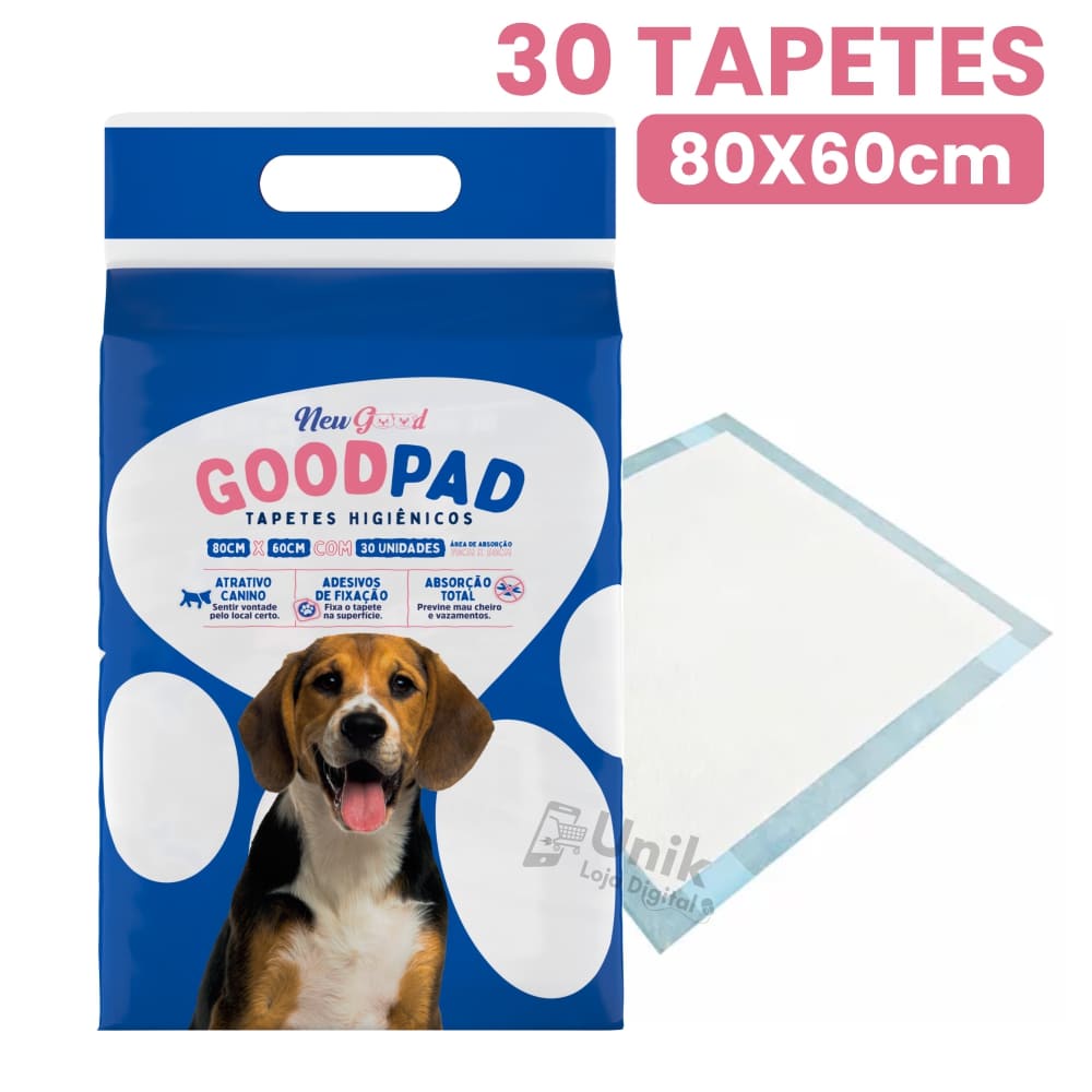Tapete Higiênico Good Pad 80x60 com 30 unidades Cães e Gatos Petlike ...