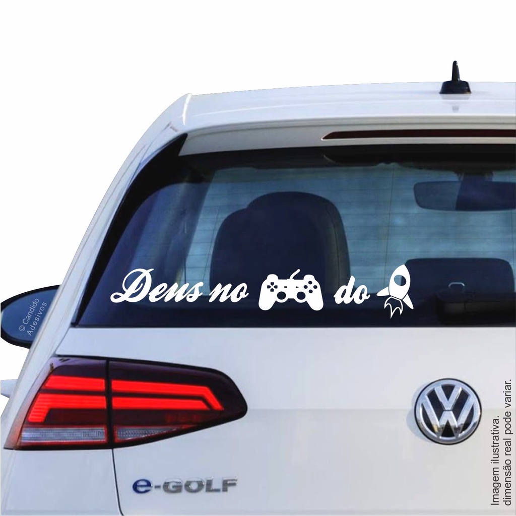 Adesivo Deus No Controle Do Foguete Grande Para Carro Parabrisa | Shopee Brasil