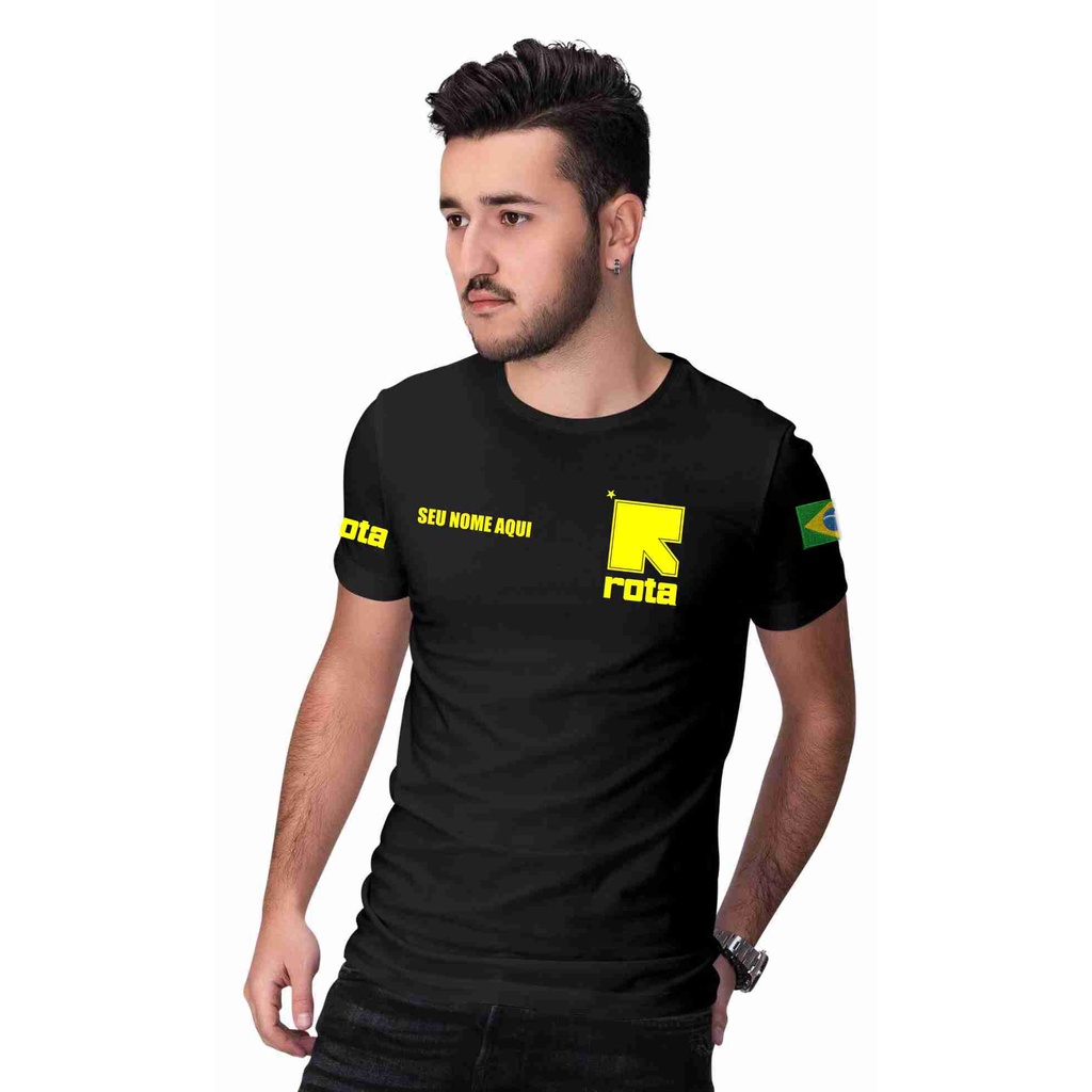 Camiseta Policia Militar Rota com seu nome personalizado - Escorrega o ...