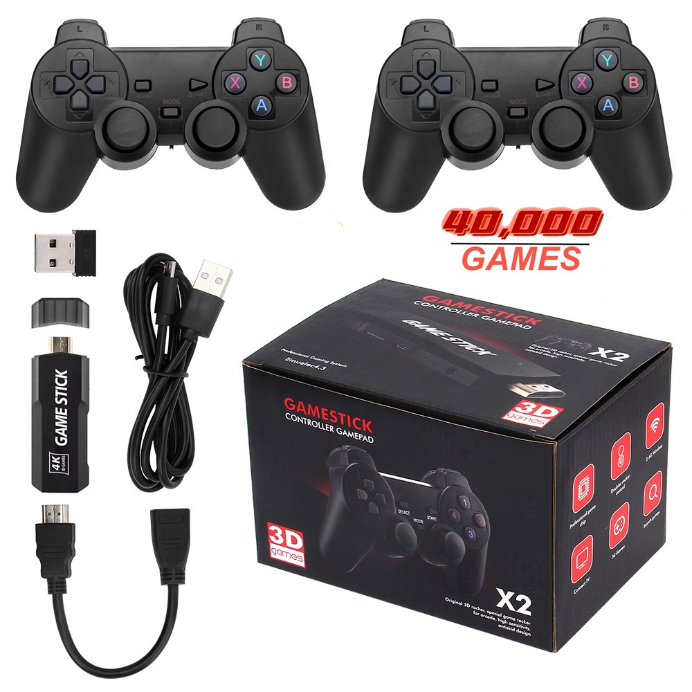 Game Stick Gd10 Console 128g Portátil 40000 Jogos Controlador Duplo 40