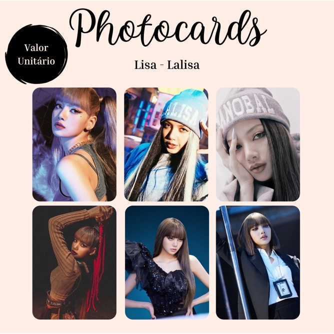 Photocard Lisa | Lalisa - Fanmade C/Sleeve | Shopee Brasil