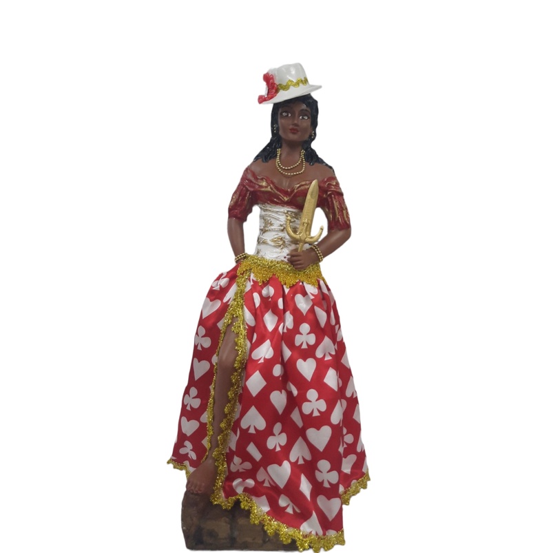 Estatua Enfeite Imagem da Pomba Gira Maria Navalha - Resina | Shopee Brasil