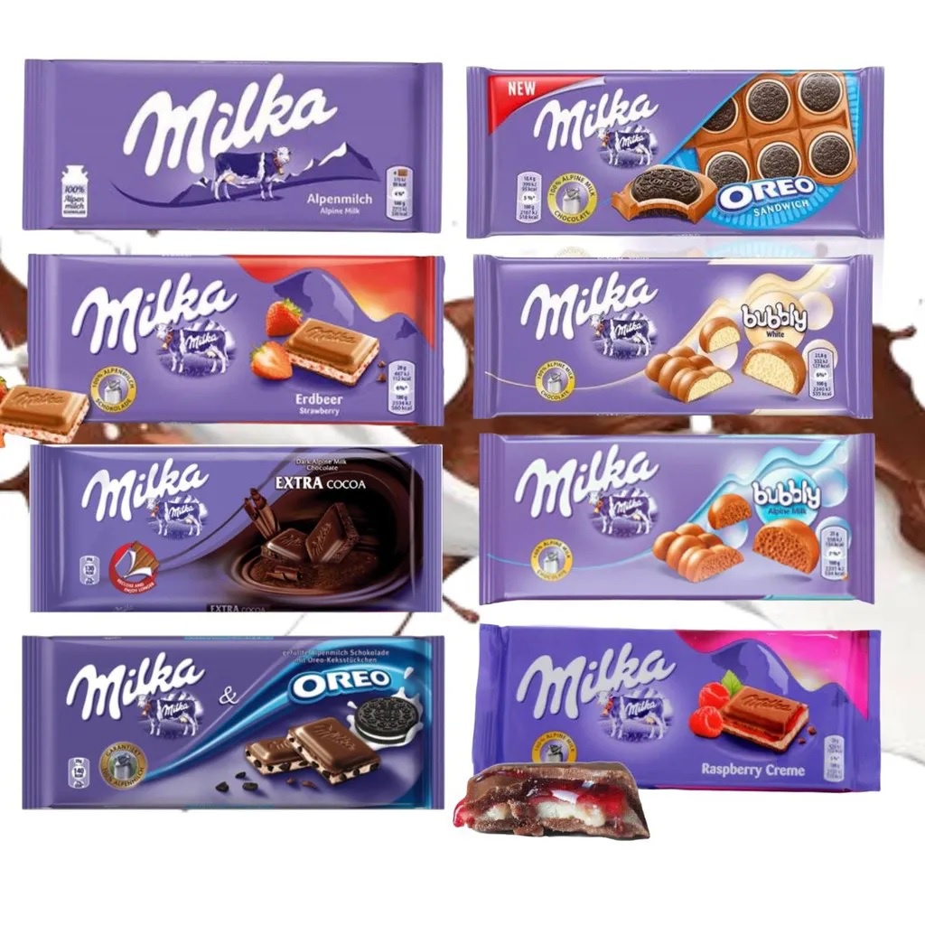 Milka Chocolate 270 a 300g Importado Europa Diversos Sabores | Shopee ...