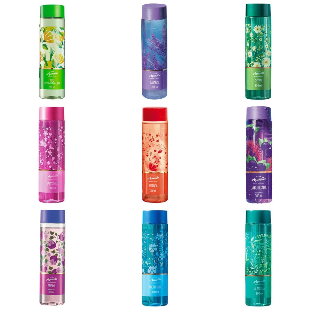 Kit 3 Aquavibe Refrescantes Body Splash com 300ml cada Avon | Shopee Brasil