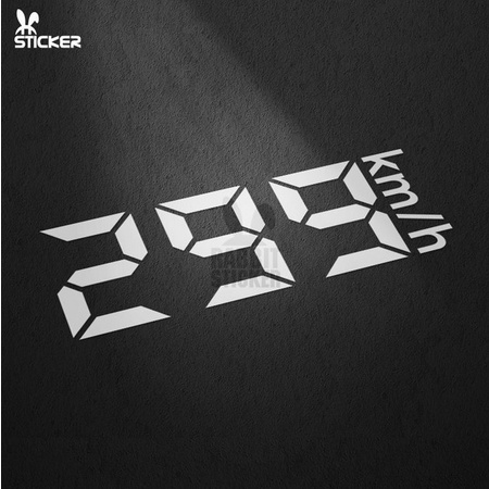 Adesivo 299km/h!! para moto e carro!! adesivo de qualidade automotiva! | Shopee Brasil