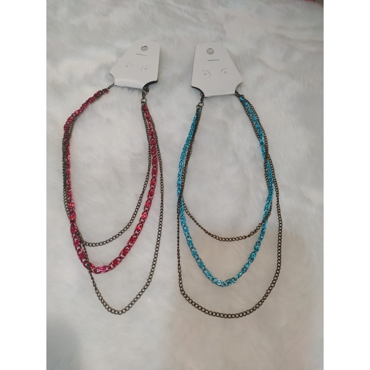 colar metal 3 cores | Shopee Brasil