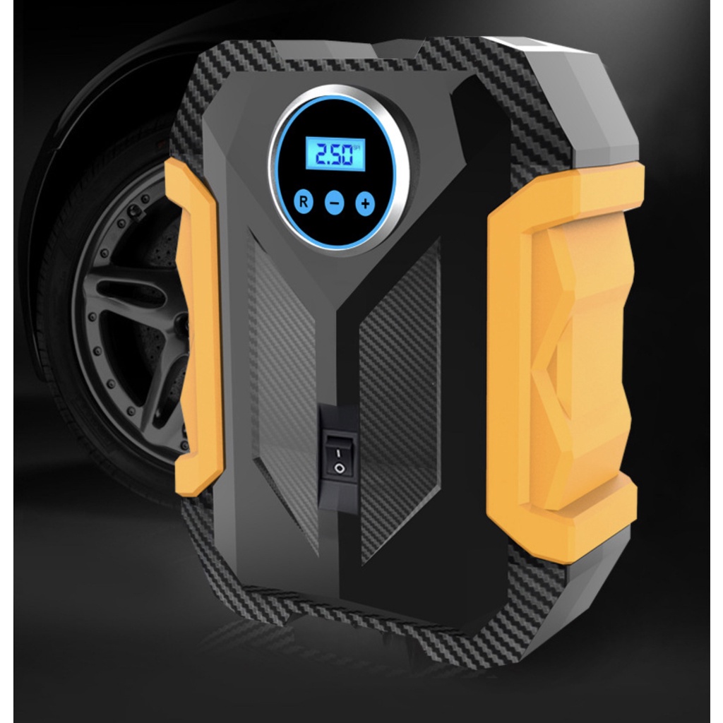 Calibrador De Pneus Portátil 12 Volts Digital Compressor Ar 150pis 80W ...