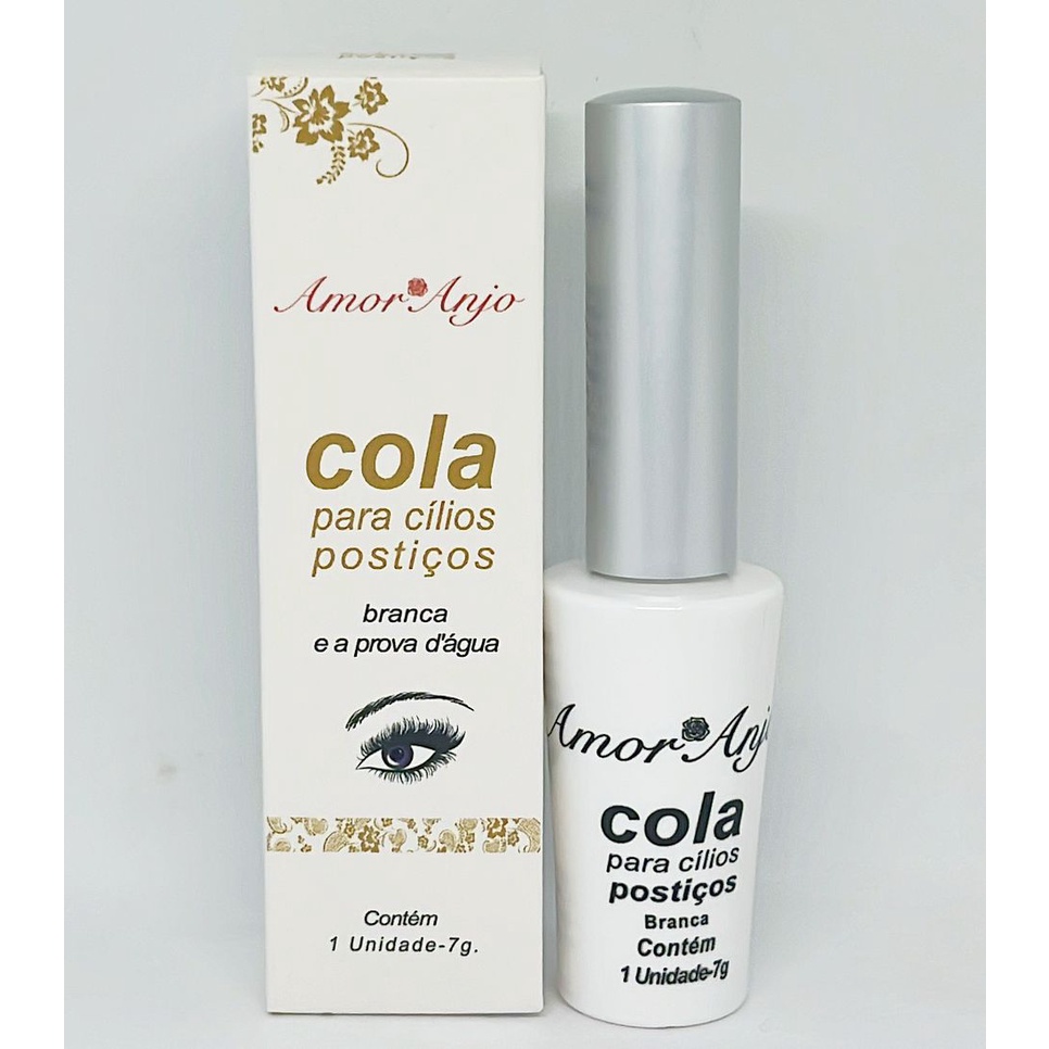 COLA DE CILIOS POSTIÇOS BRANCA - AMOR ANJO | Shopee Brasil