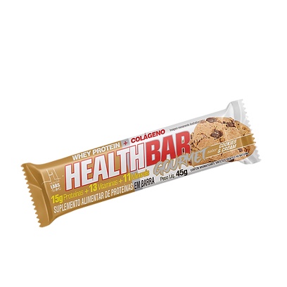 Health Bar Gourmet Health Labs cx 12 Cookies & Cream | Shopee Brasil