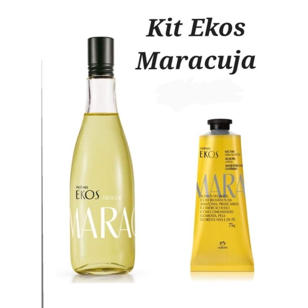 Kit Ekos Maracujá colônia + Creme De Mãos | Shopee Brasil