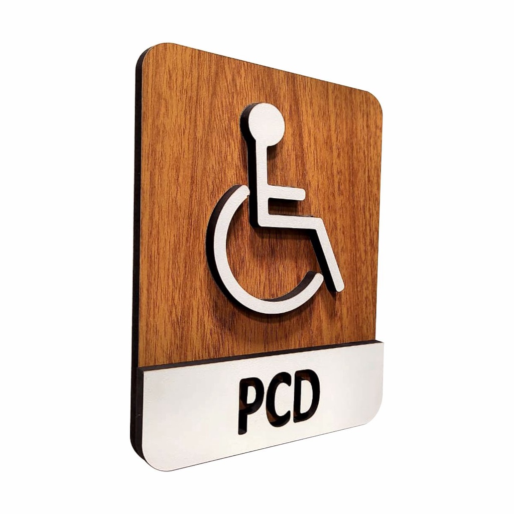 Placa Sinalização Informativa Banheiro Pcd Deficiente Físico | Shopee ...