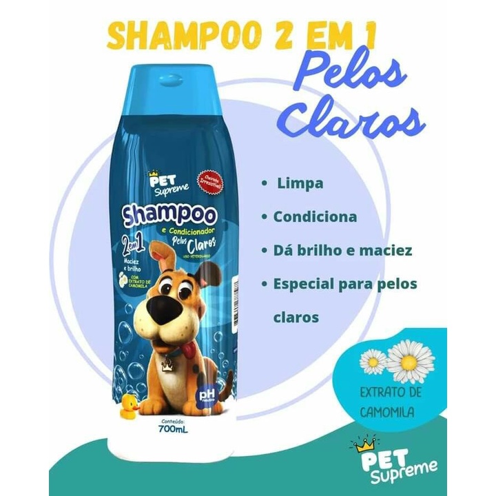 SHAMPOO 2 EM 1 PELOS CLAROS 700 ML | Shopee Brasil