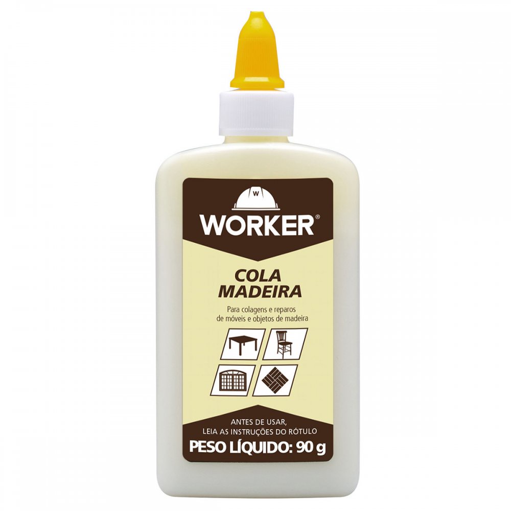 Adesivo Cola Madeira 100g Worker - 411132 | Shopee Brasil